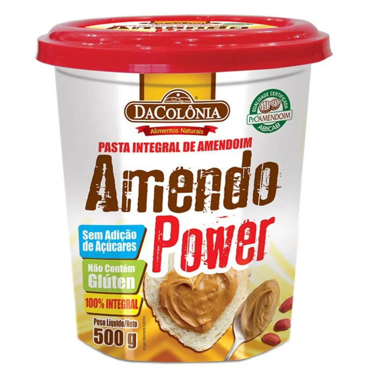 Pasta Integral de Amendoim Amendo Power 500g – Mini Store Delivery